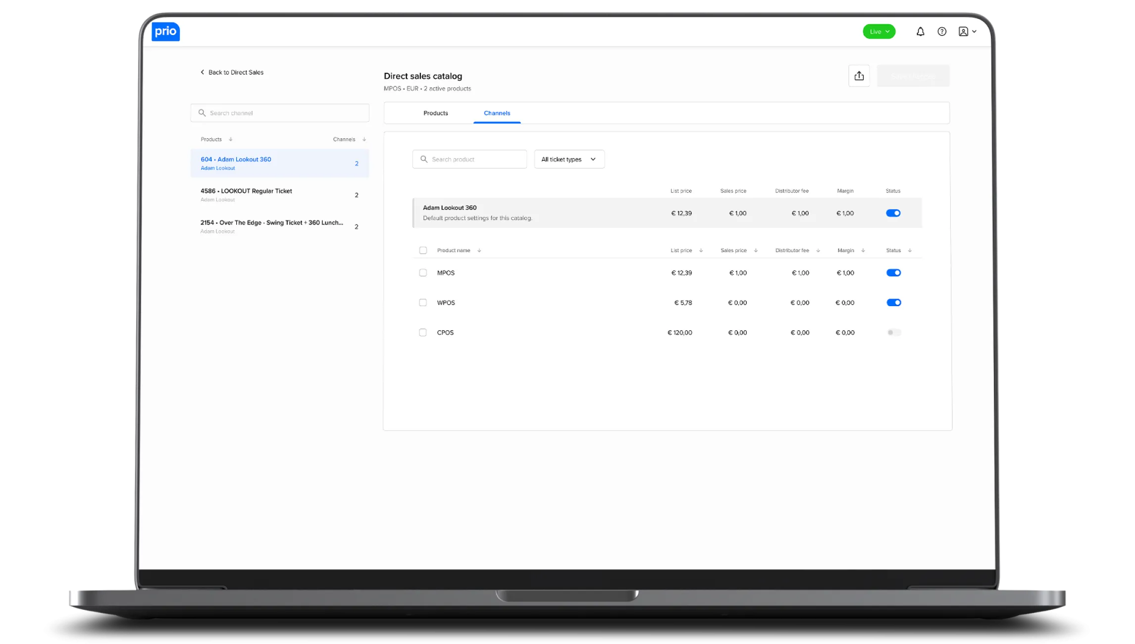 Catalogs - Prioticket